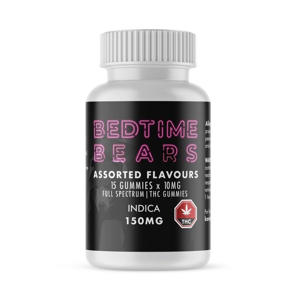 Bedtime Bears Indica Gummies 150mg & 300mg Assorted Flavors - Kandy ...